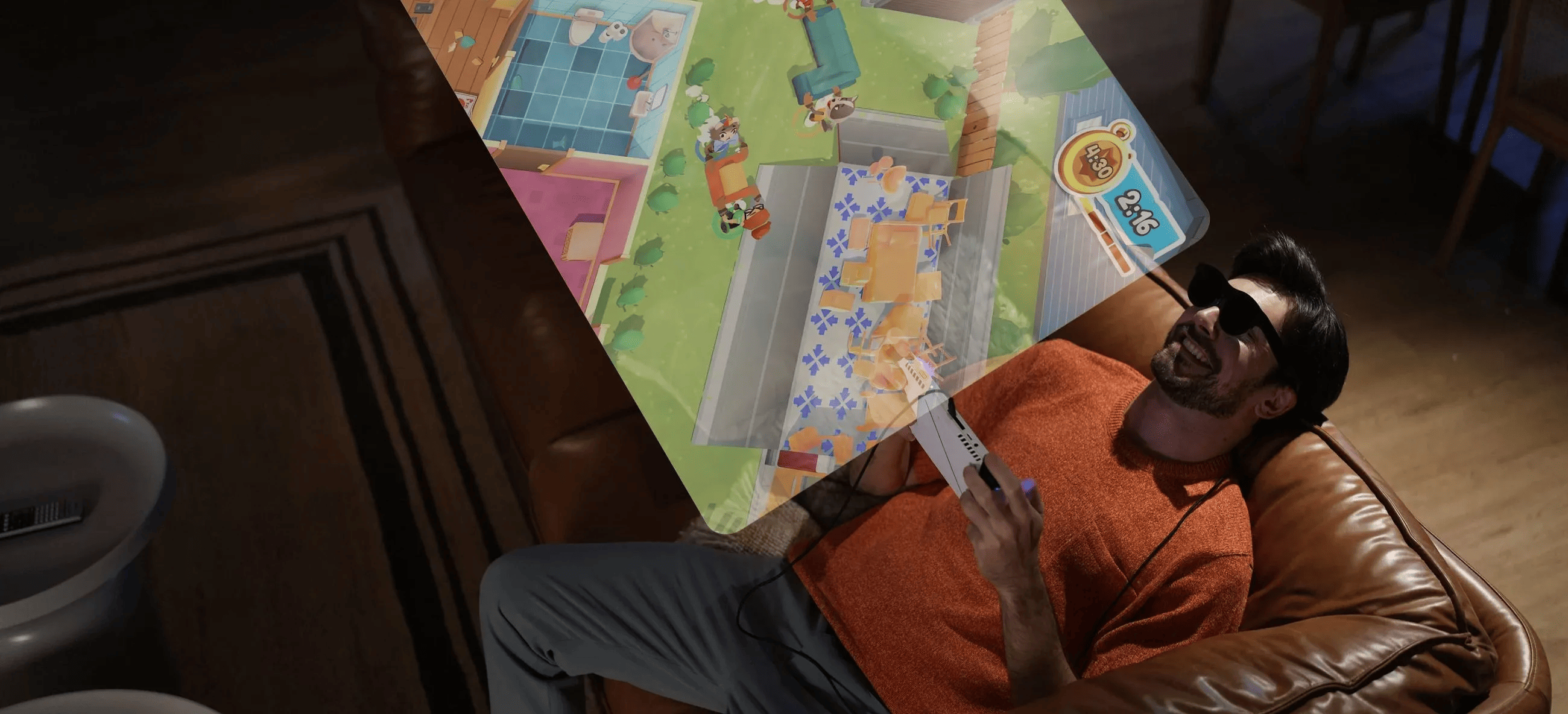 ASUS AirVision M1 Smart AR Glasses - 100" Micro-OLED Wearable Display, 1100 nits, Multi-Screen ...